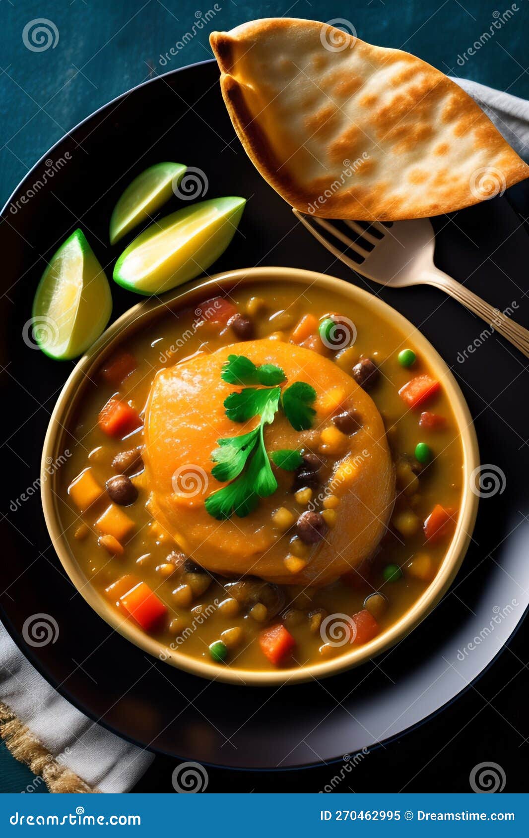 Plate on the Table with Beans, Eggs, Rice and Pepperoni Stock ...