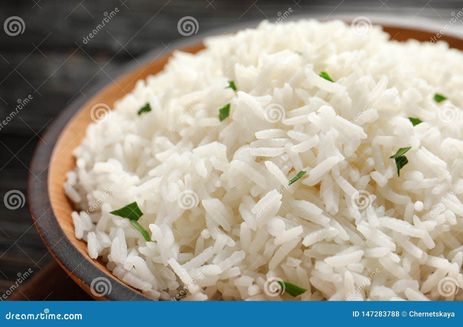 Plate of Tasty Cooked White Rice on Table Stock Photo - Image of asia ...
