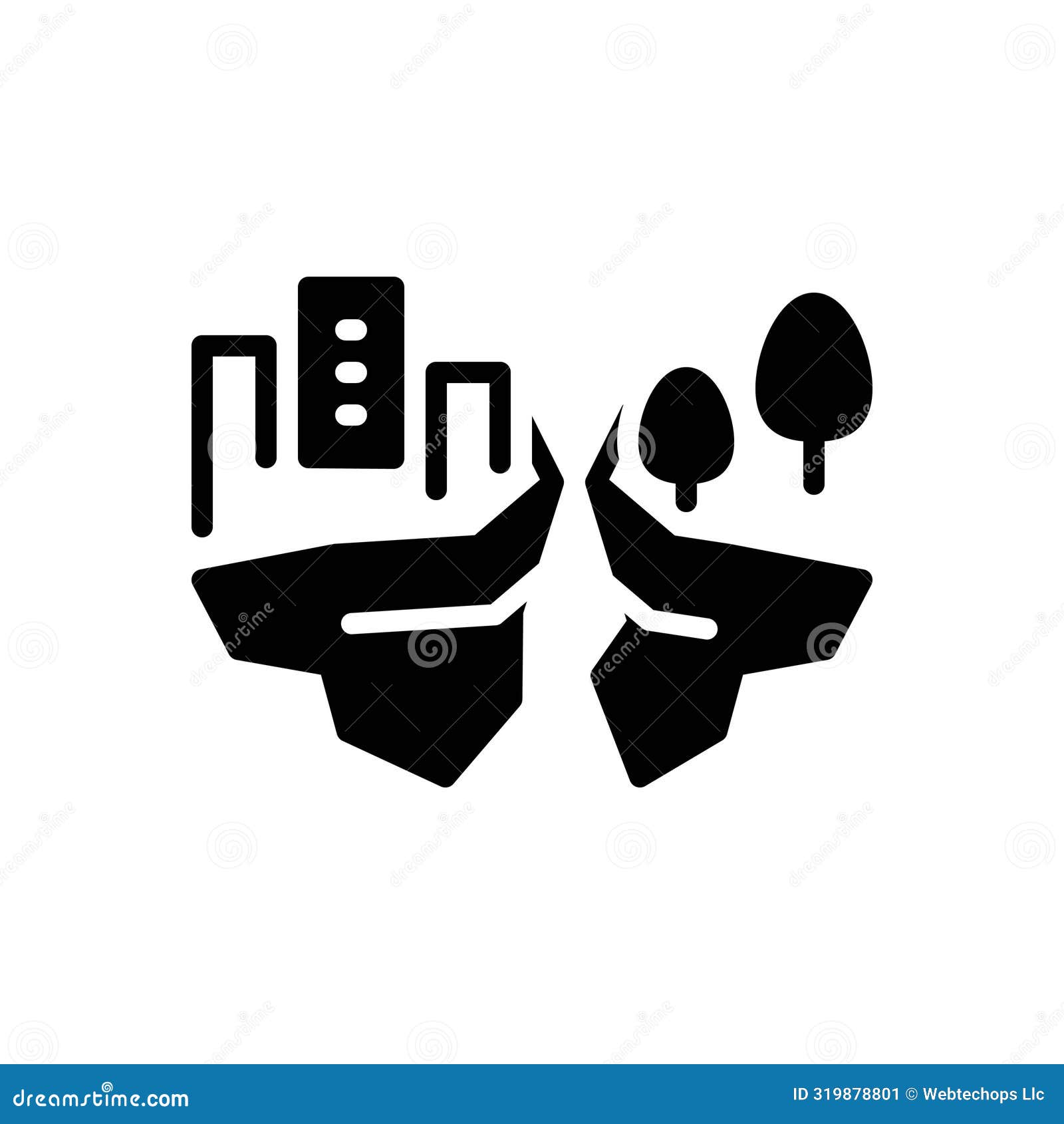 Black Solid Icon for Plate Tectonics, Plate and Building Stock ...