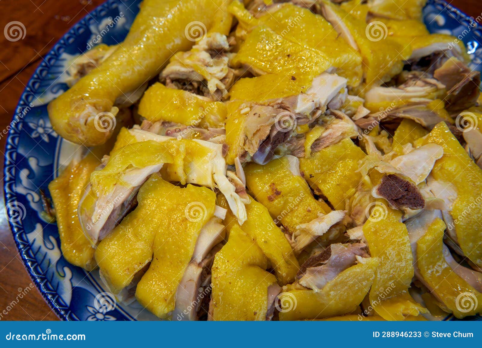 A Plate of Tender White Cut Chicken Stock Image - Image of meal, tender ...