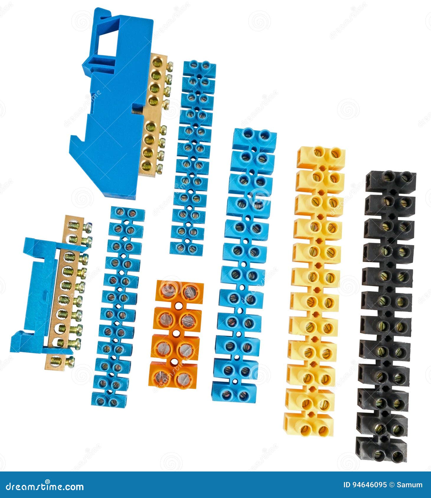Plate of terminals stock image. Image of circle, electric - 94646095