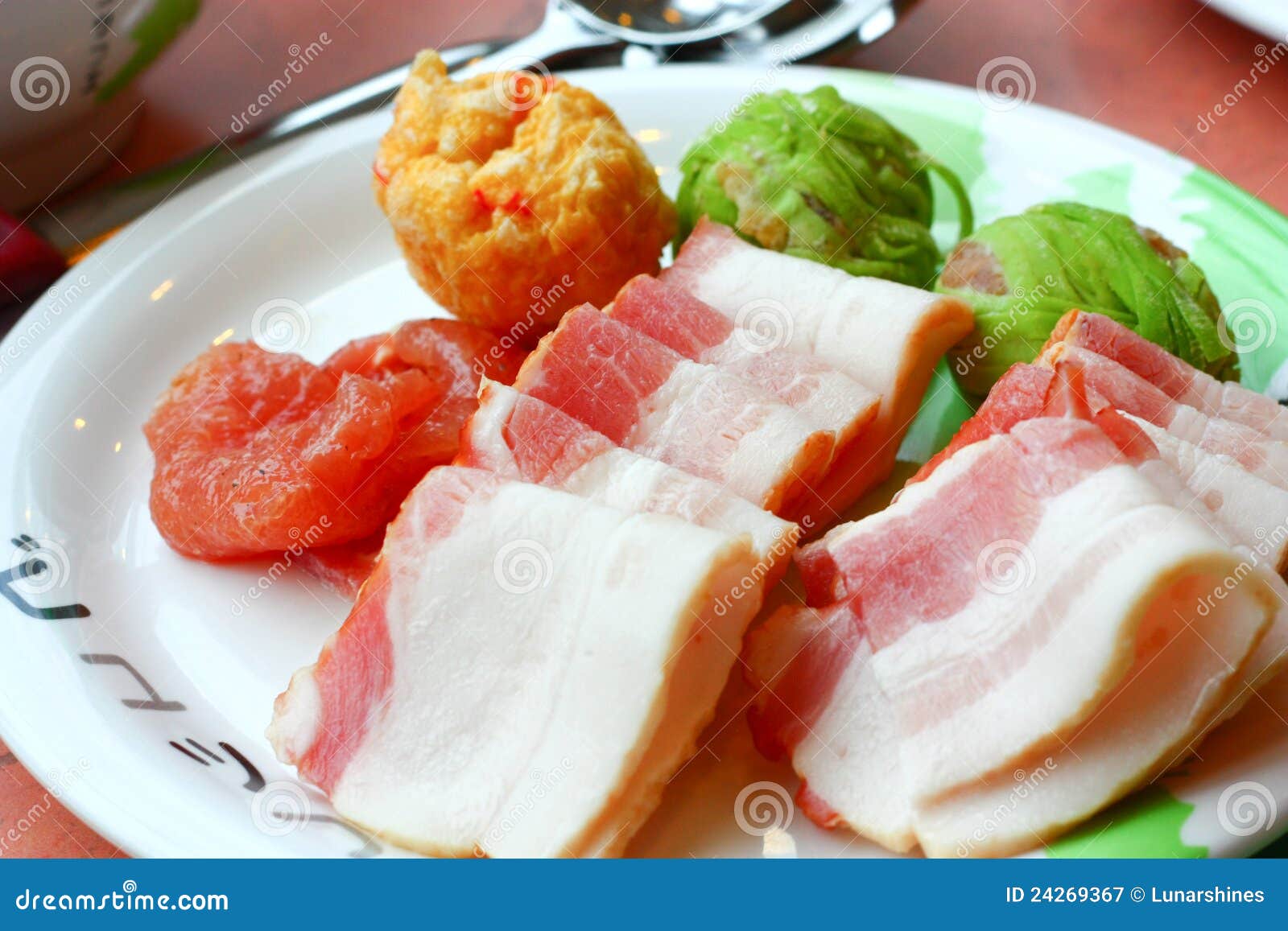 Plate or Thinly Sliced Raw Beef Stock Image - Image of japan, japanese ...