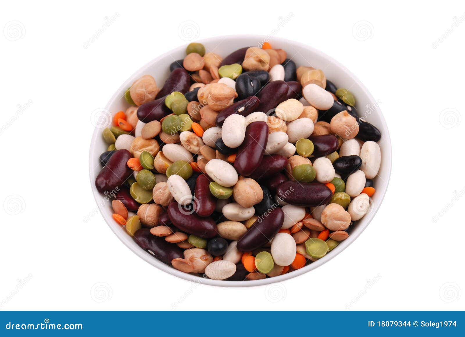 The Plate with Various Bean Stock Photo - Image of diet, abstract: 18079344