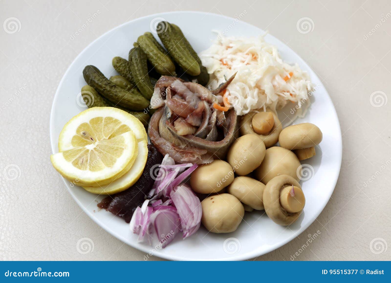 Plate with various pickles stock image. Image of healthy - 95515377