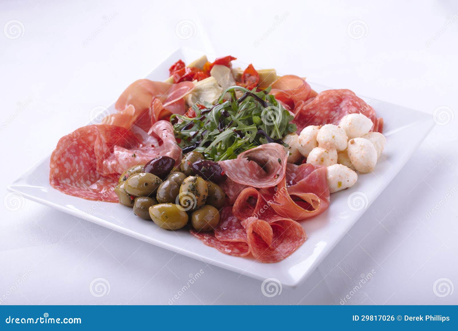 Salami Plate stock photo. Image of salami, white, plate - 29817026