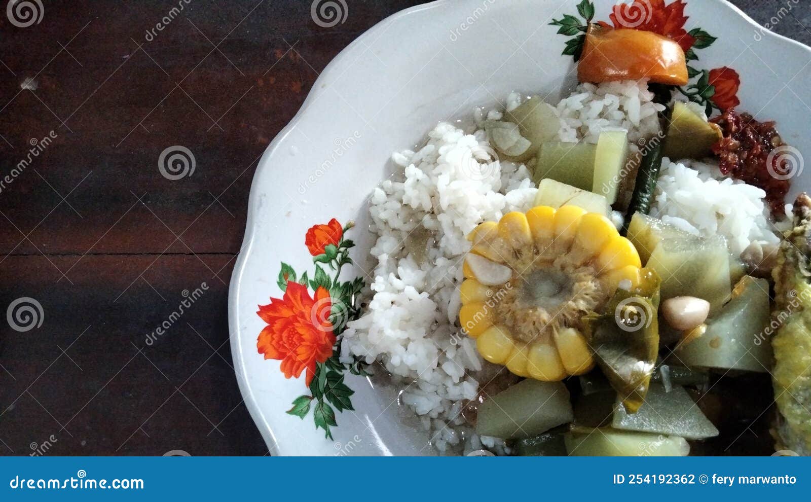 A Plate of Vegetable Breakfast Menu Stock Photo - Image of soup ...