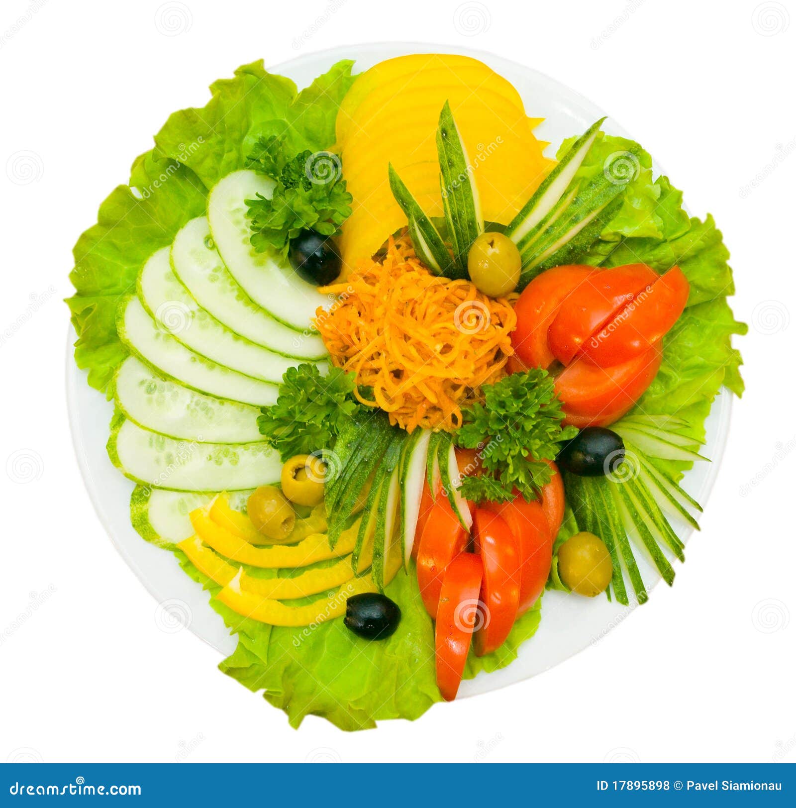 Plate of vegetables stock photo. Image of cafe, dinner - 17895898