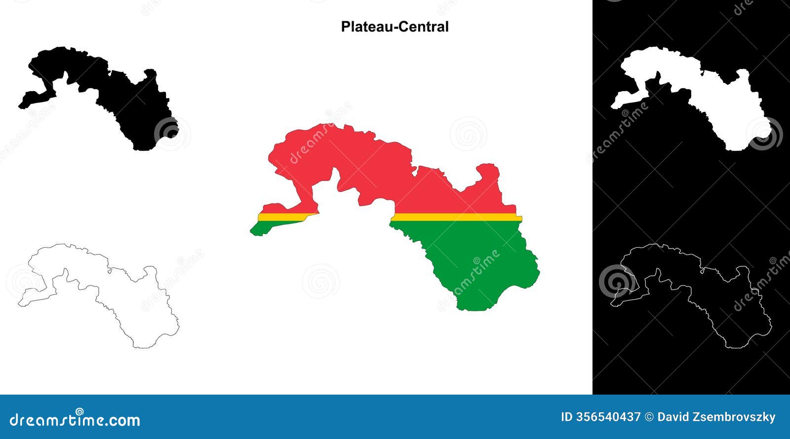 Plateau Outline Map Vector Illustration | CartoonDealer.com #356522918