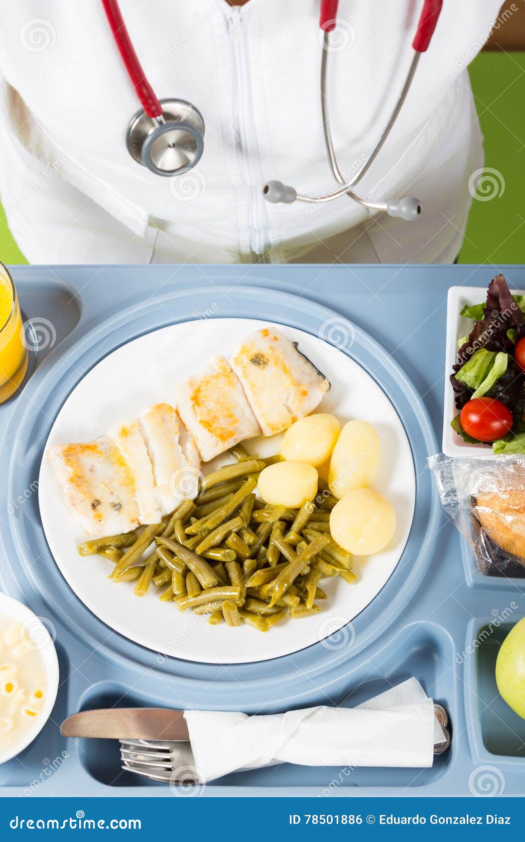 Plateau De Repas D'un Hôpital Photo stock - Image du médecine ...