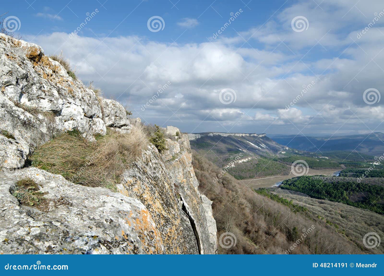 Plateau Mangup-Kale (Crimea) Stock Image - Image of historical, cloud ...