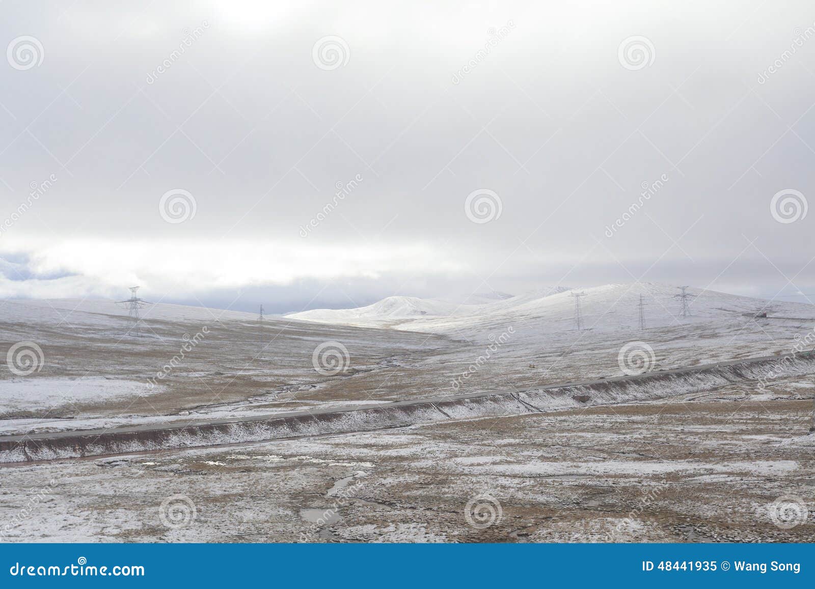 Plateau Snow stock image. Image of outdoors, china, slope - 48441935