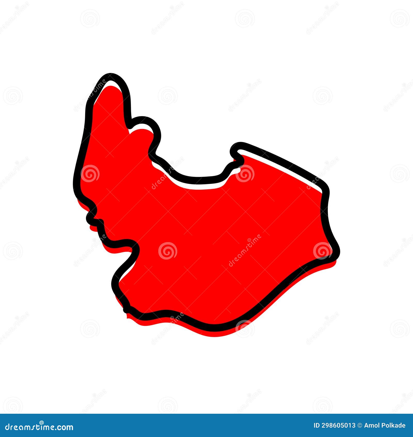 The Plateau State Map Illustration of Benin Country Stock Illustration ...