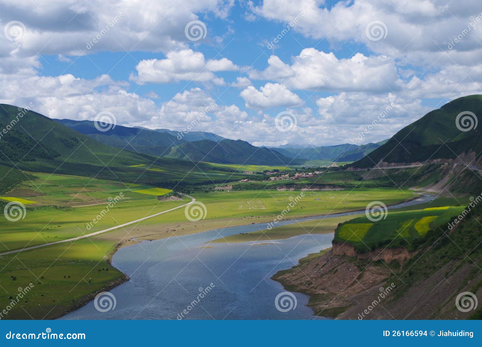 Plateau valley stock photo. Image of small, extension - 26166594