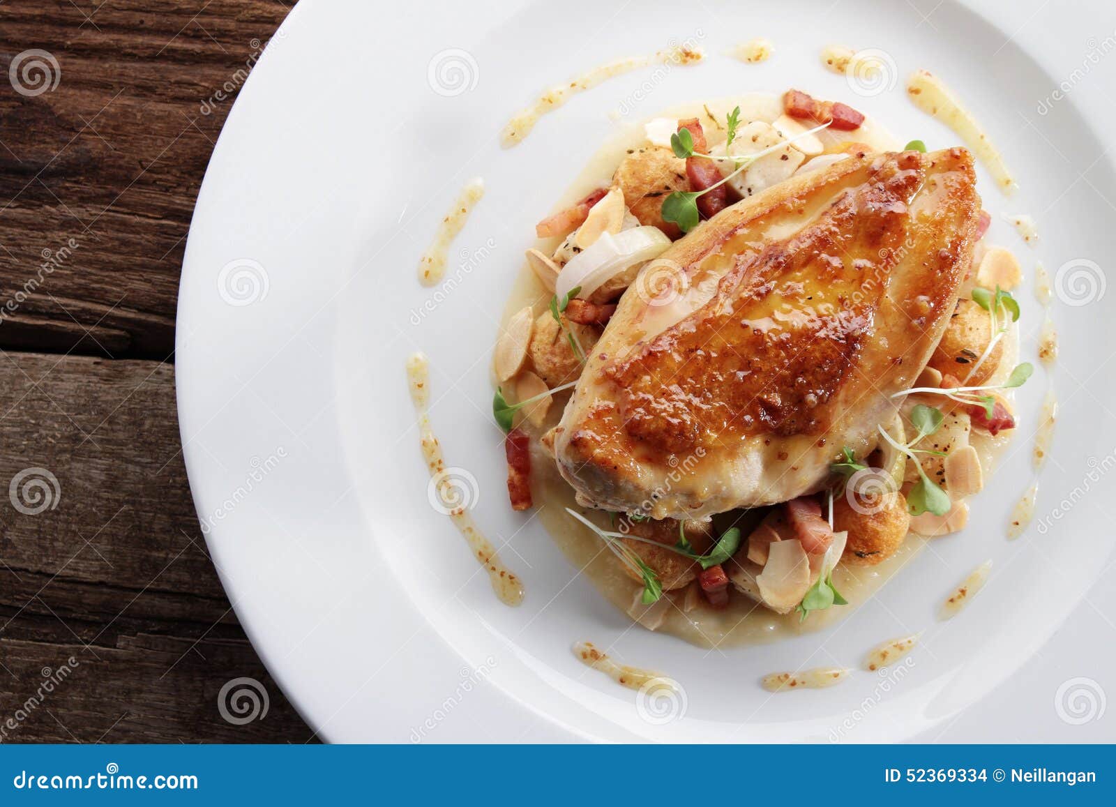 Plated chicken dinner stock photo. Image of vegetables - 52369334