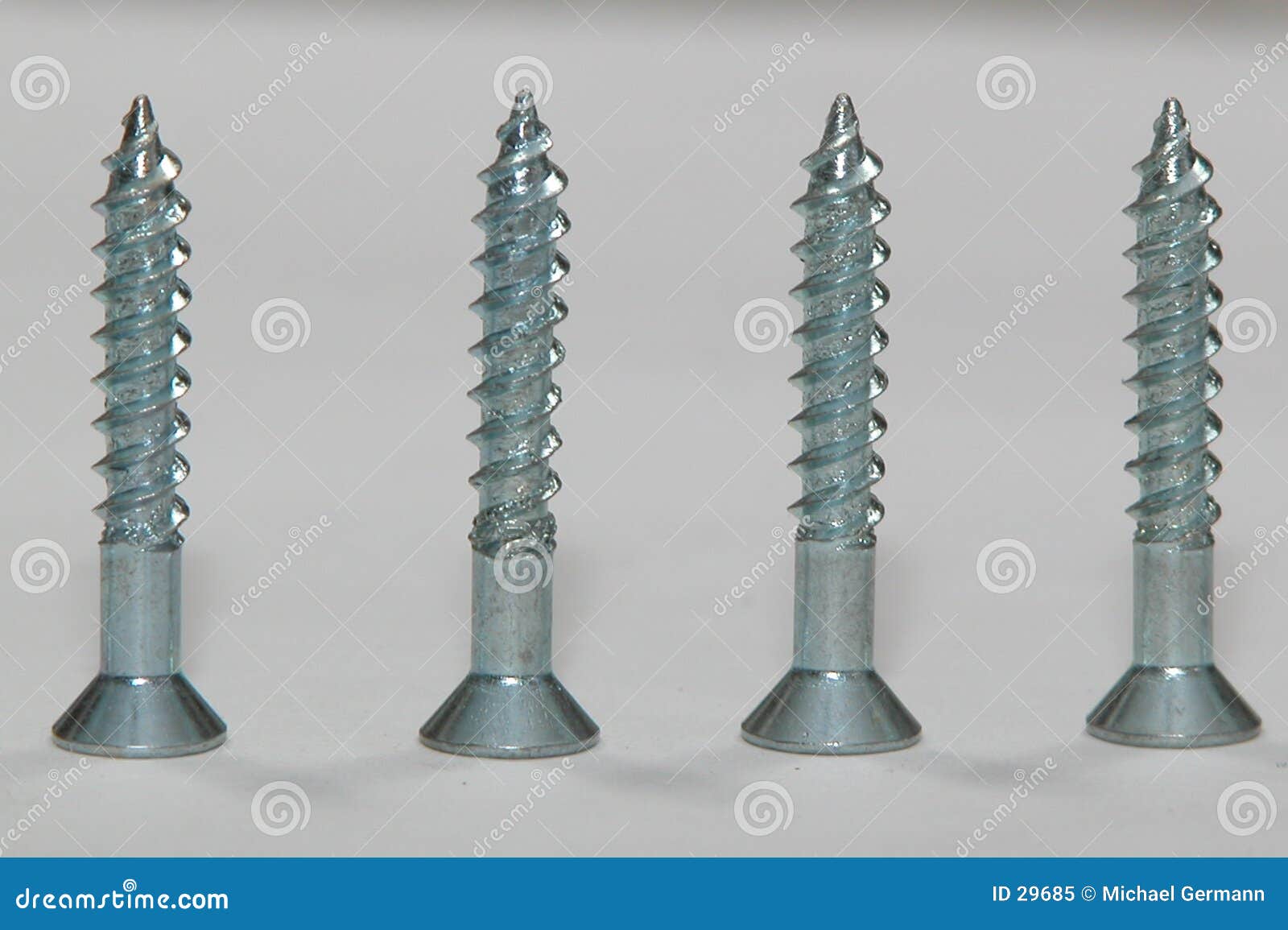 Plated Steel Wood Scews stock image. Image of tapered, steel - 29685