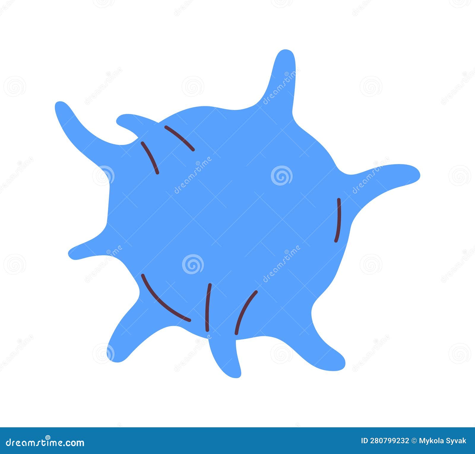 Platelet Human Cell stock vector. Illustration of plasma - 280799232