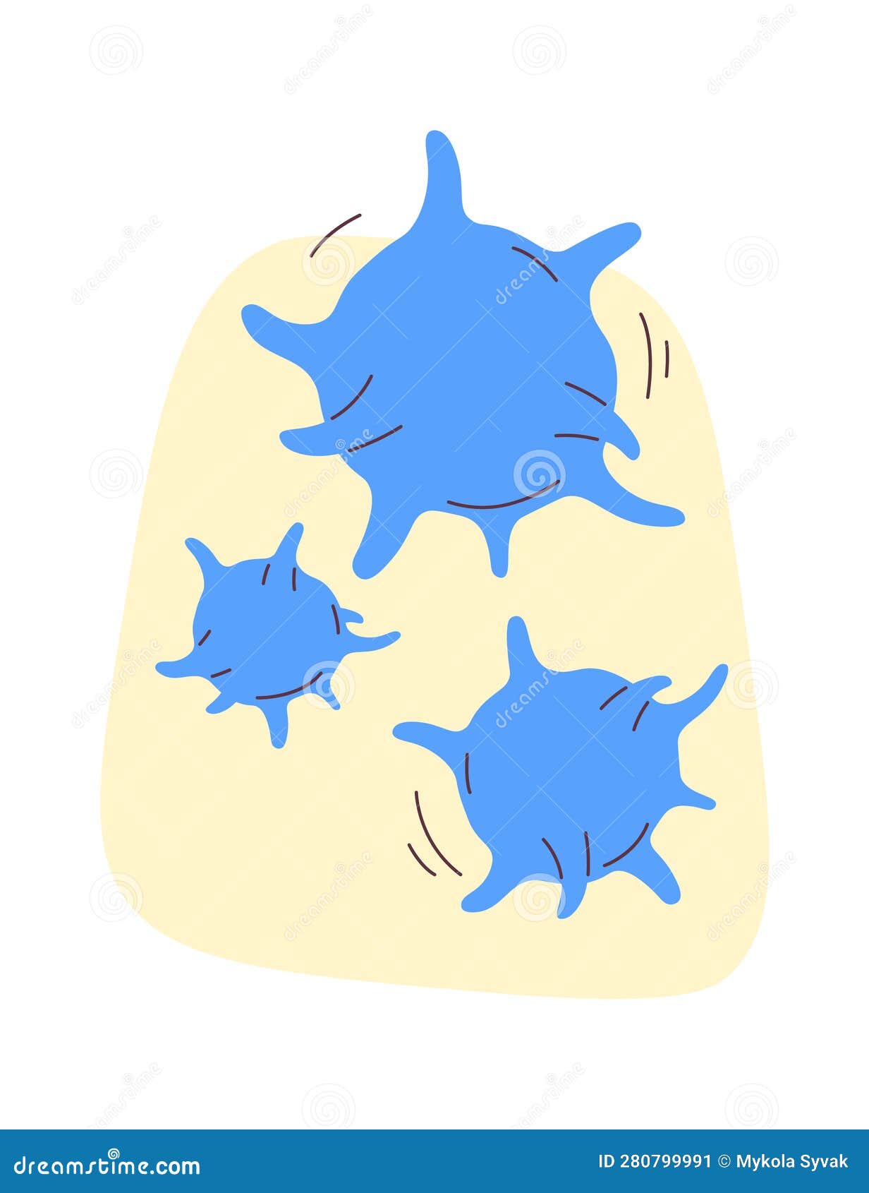 Platelet Human Cells stock vector. Illustration of clinic - 280799991