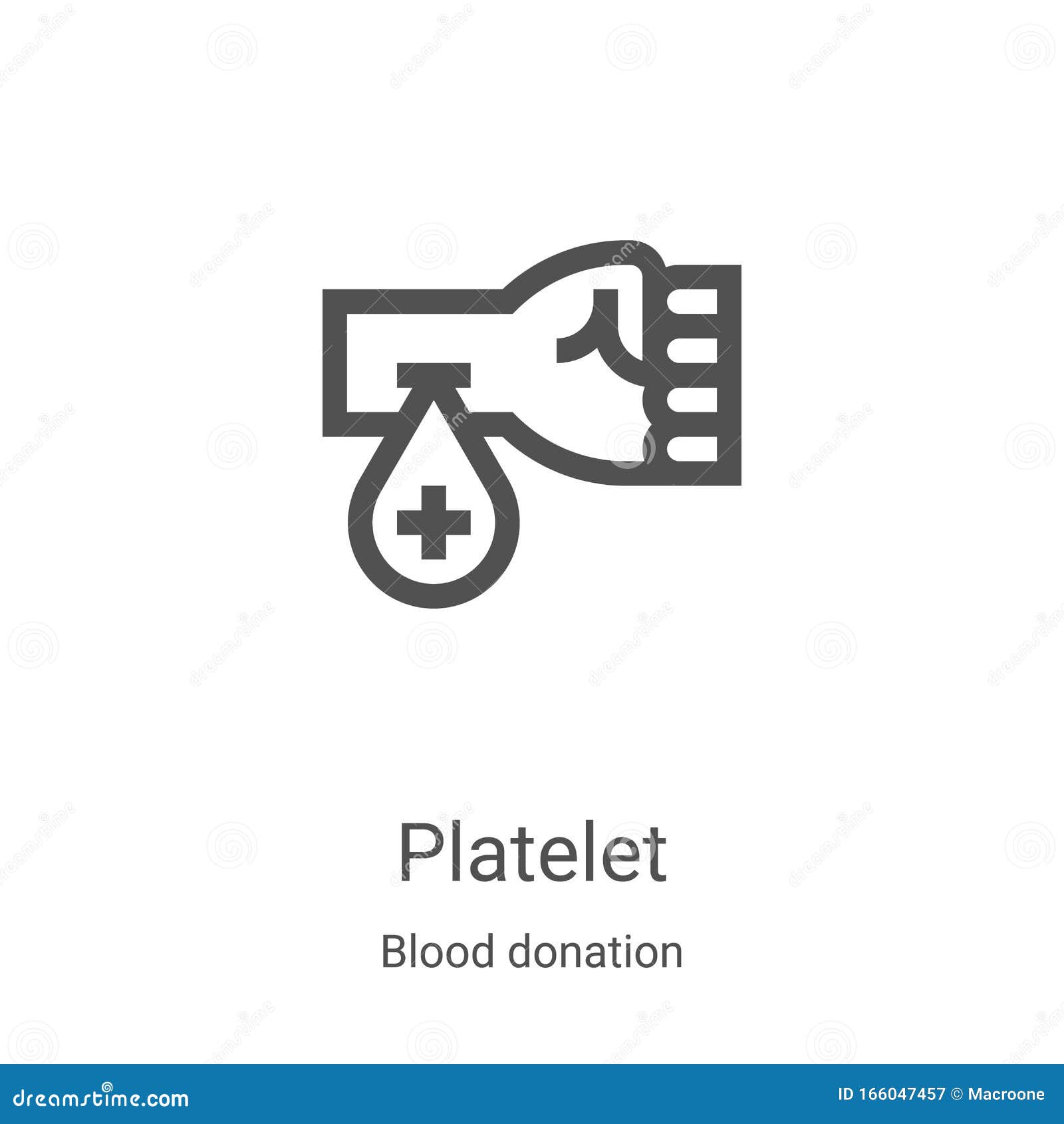 Platelet Icon Vector from Blood Donation Collection. Thin Line Platelet ...
