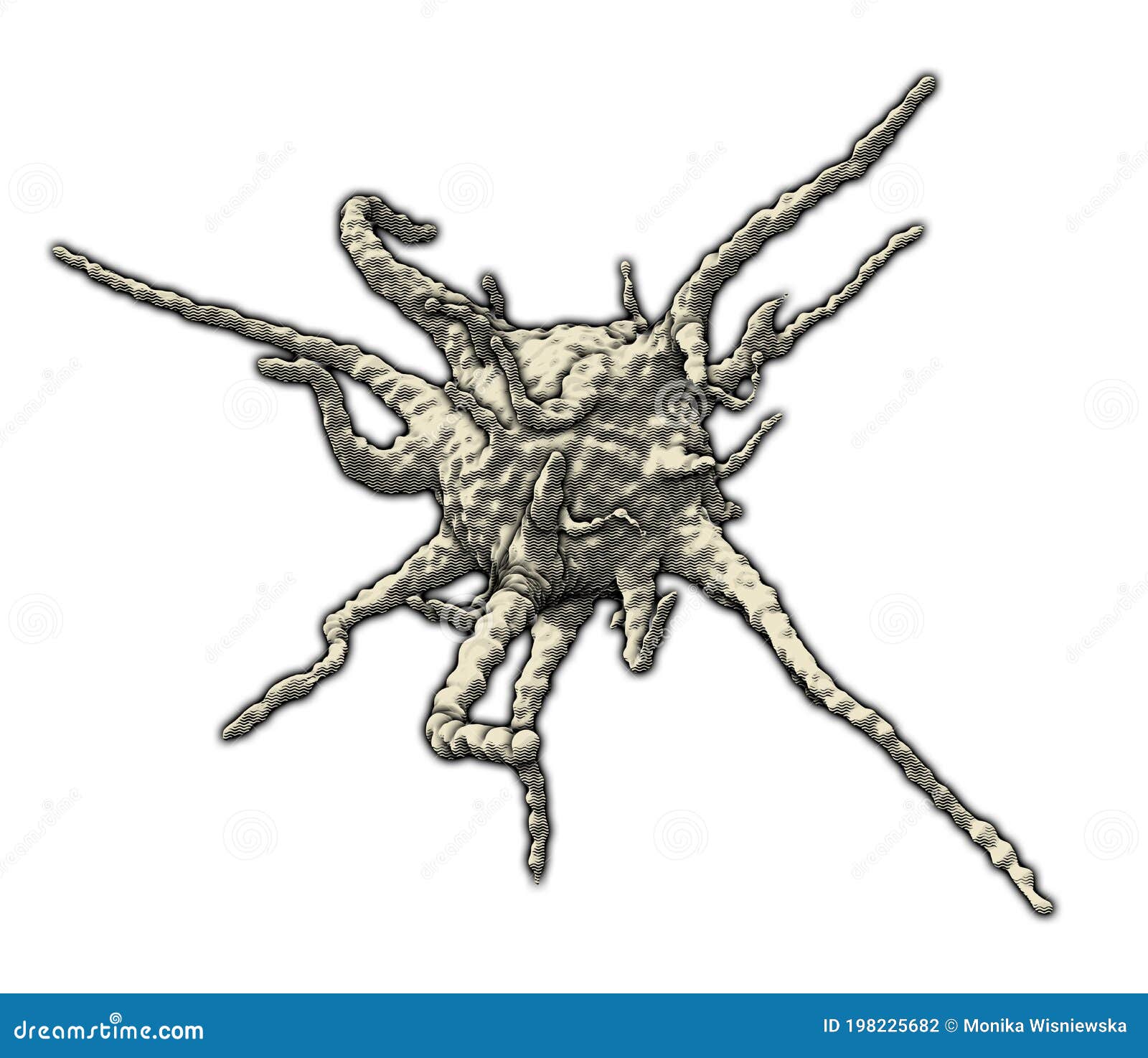 Platelet Thrombocyte Activated Cell Stock Illustration - Illustration ...