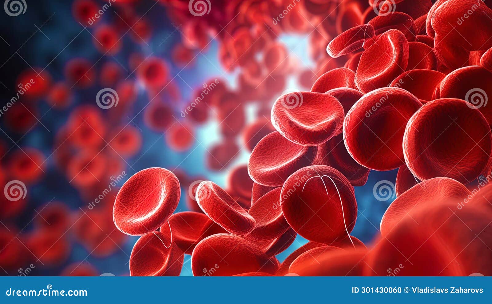 Platelets Circulating in Arteries and Veins Stock Illustration ...