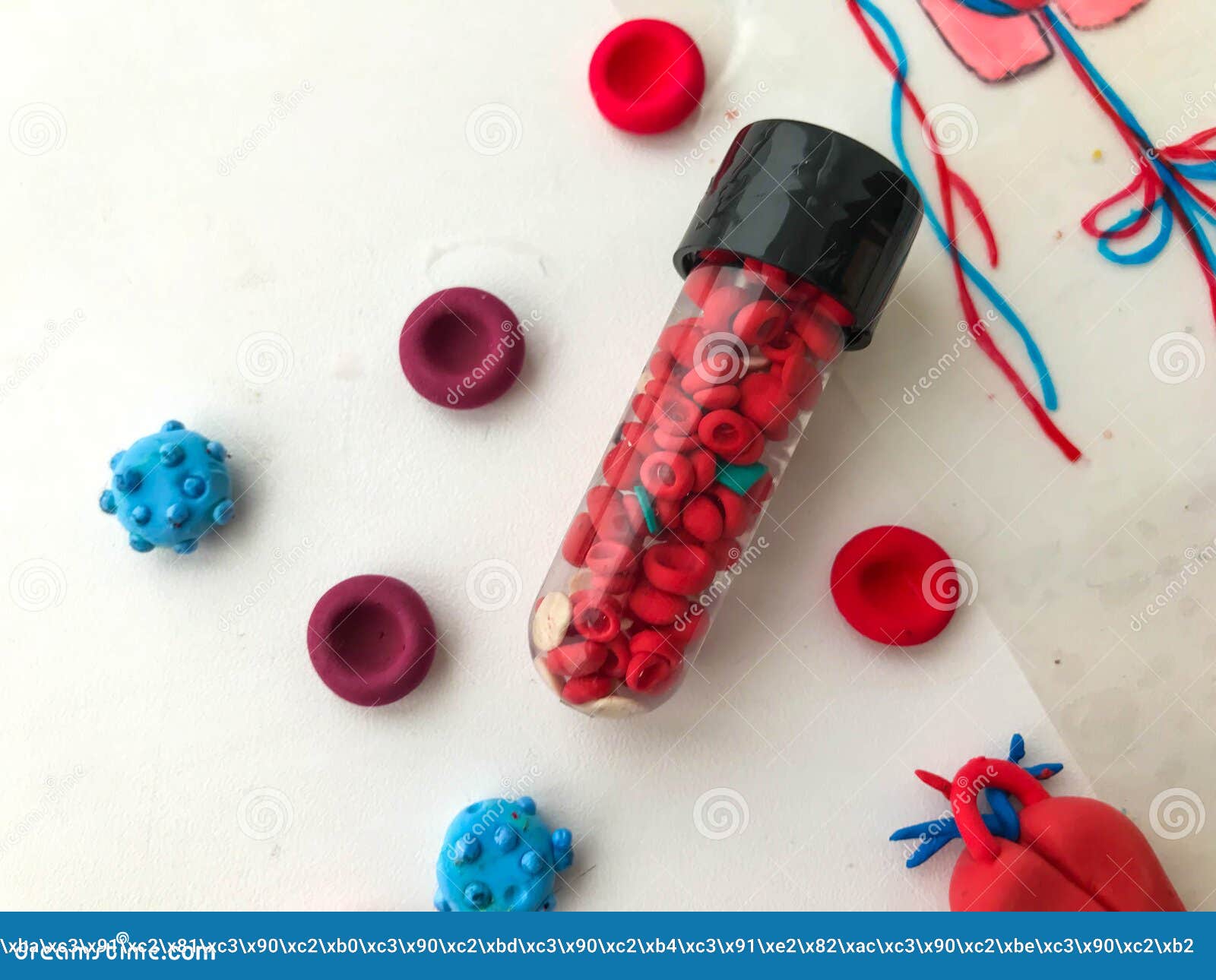 Platelets Made from Polymer Plasticine, Covid-19 Stock Image - Image of ...