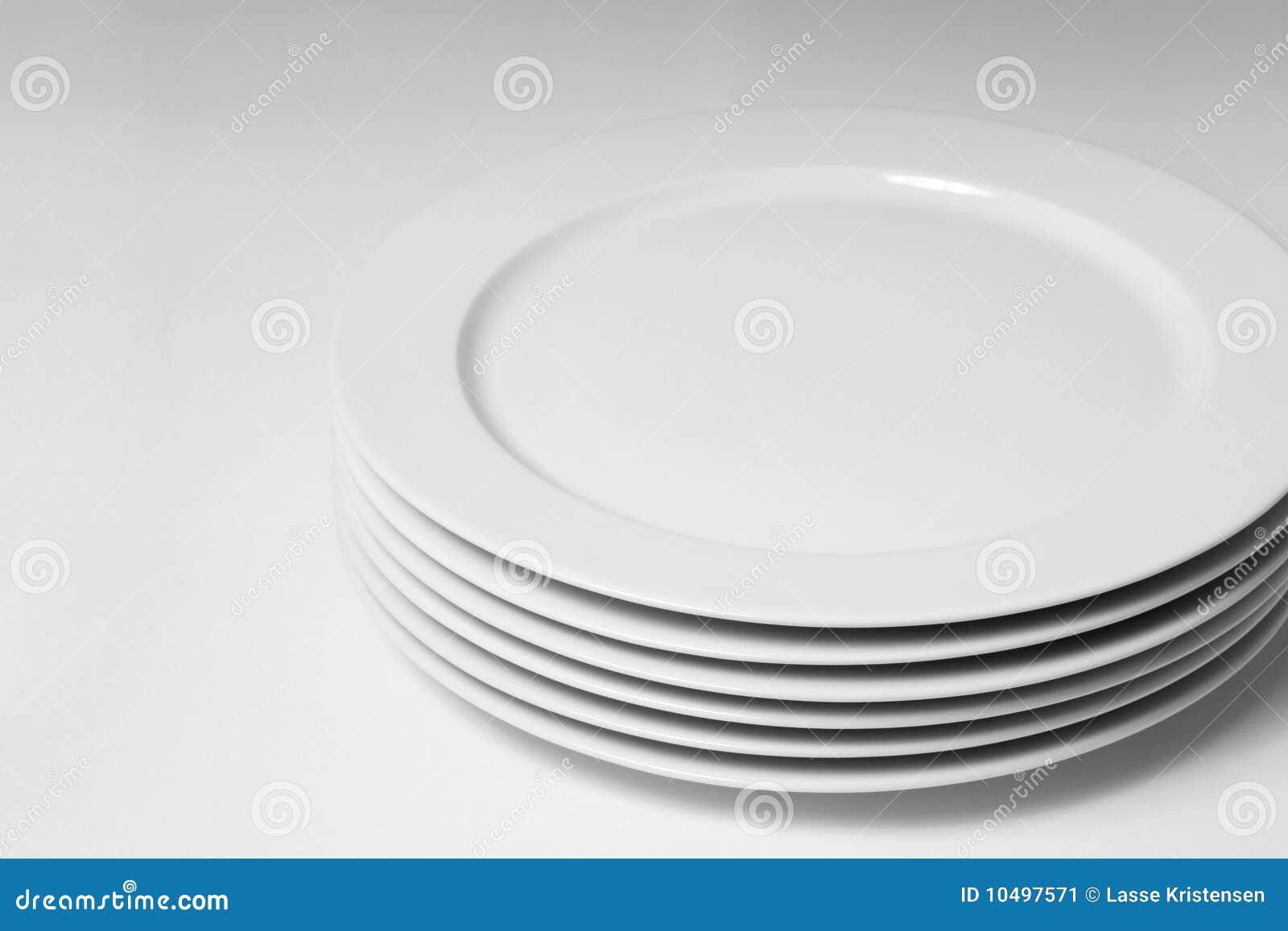 Plates stock image. Image of meal, dish, domestic, flat - 10497571