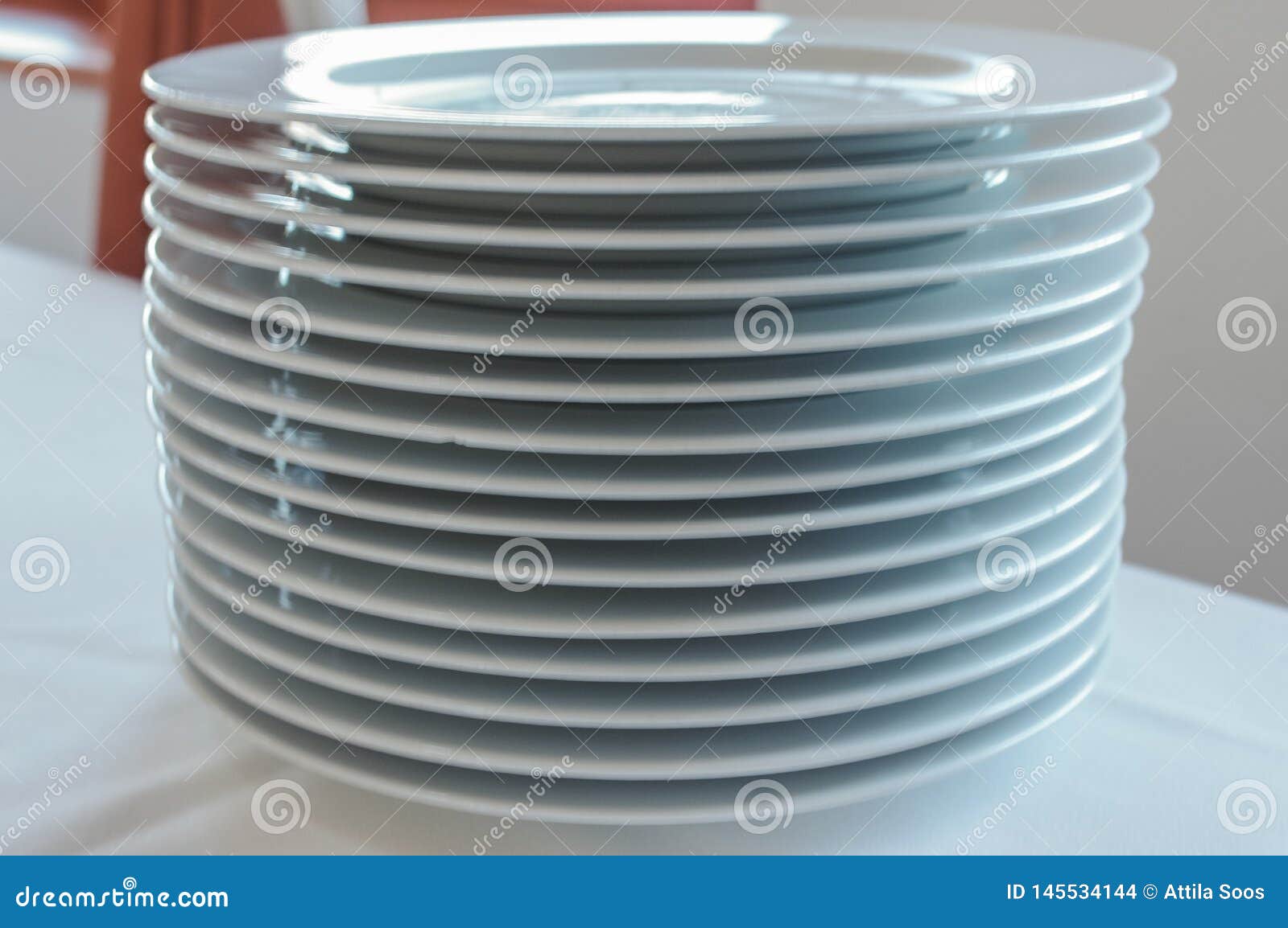 Plates Prepared for the Event Stock Photo - Image of plates, prepared ...