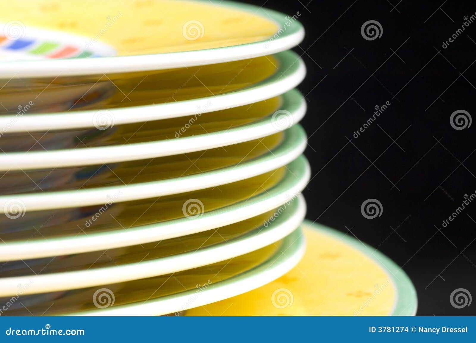 Plates Stacked At Buffet Line Royalty-Free Stock Photo | CartoonDealer ...