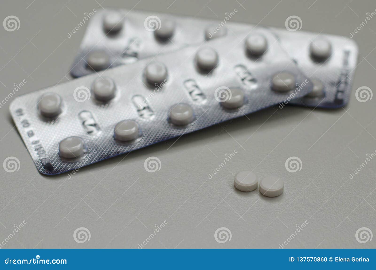 Plates of Tablets for Treatment Stock Photo - Image of hospital ...