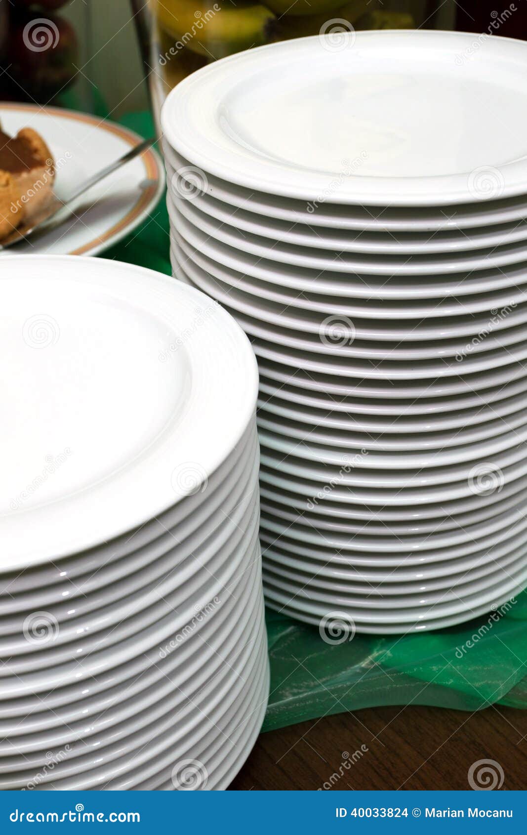 Plates tower stock photo. Image of food, colorful, tower - 40033824