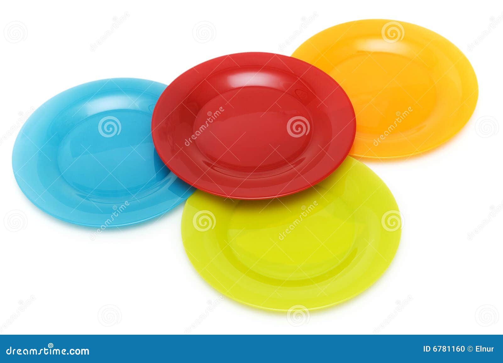 Plates of various colours stock photo. Image of china - 6781160