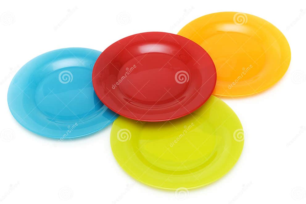Plates of various colours stock photo. Image of china - 6781160