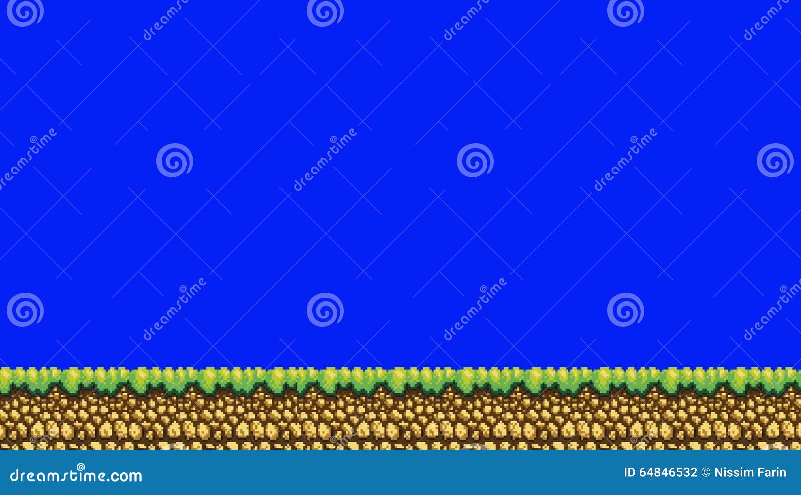 Platform Arcade Game Over on a Green Screen Background Stock Footage ...