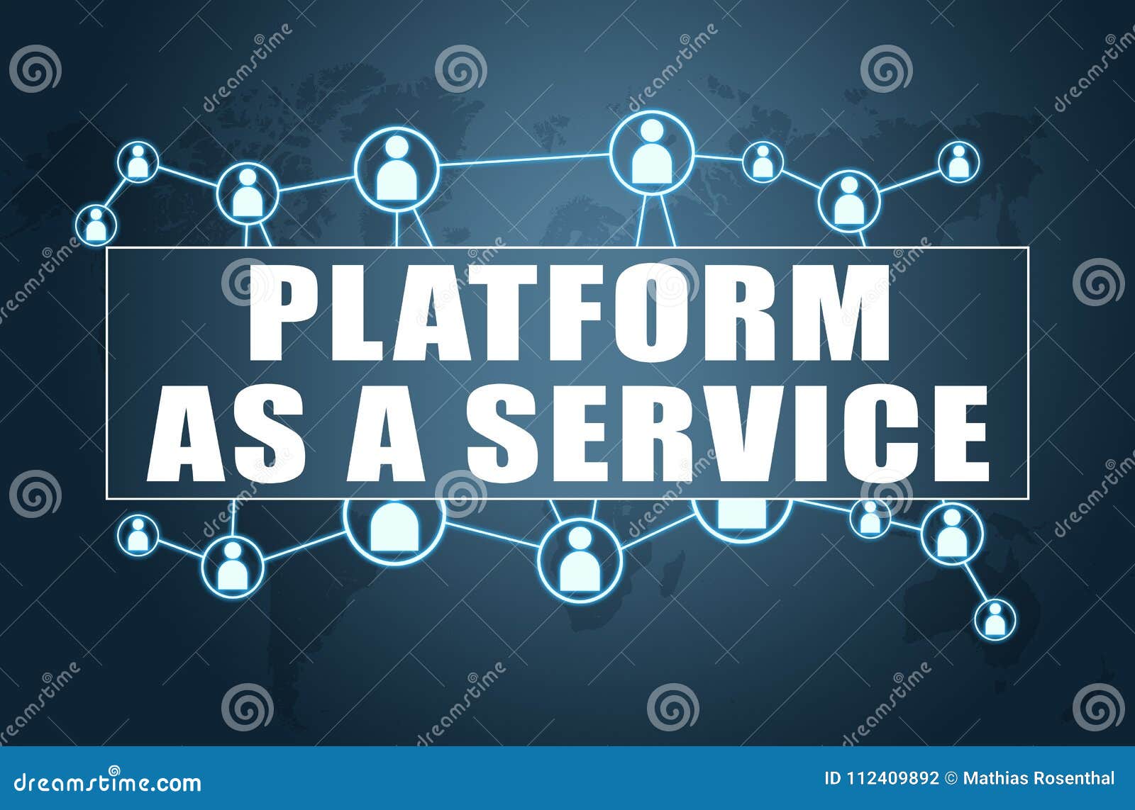 Platform as a Service stock illustration. Illustration of software ...