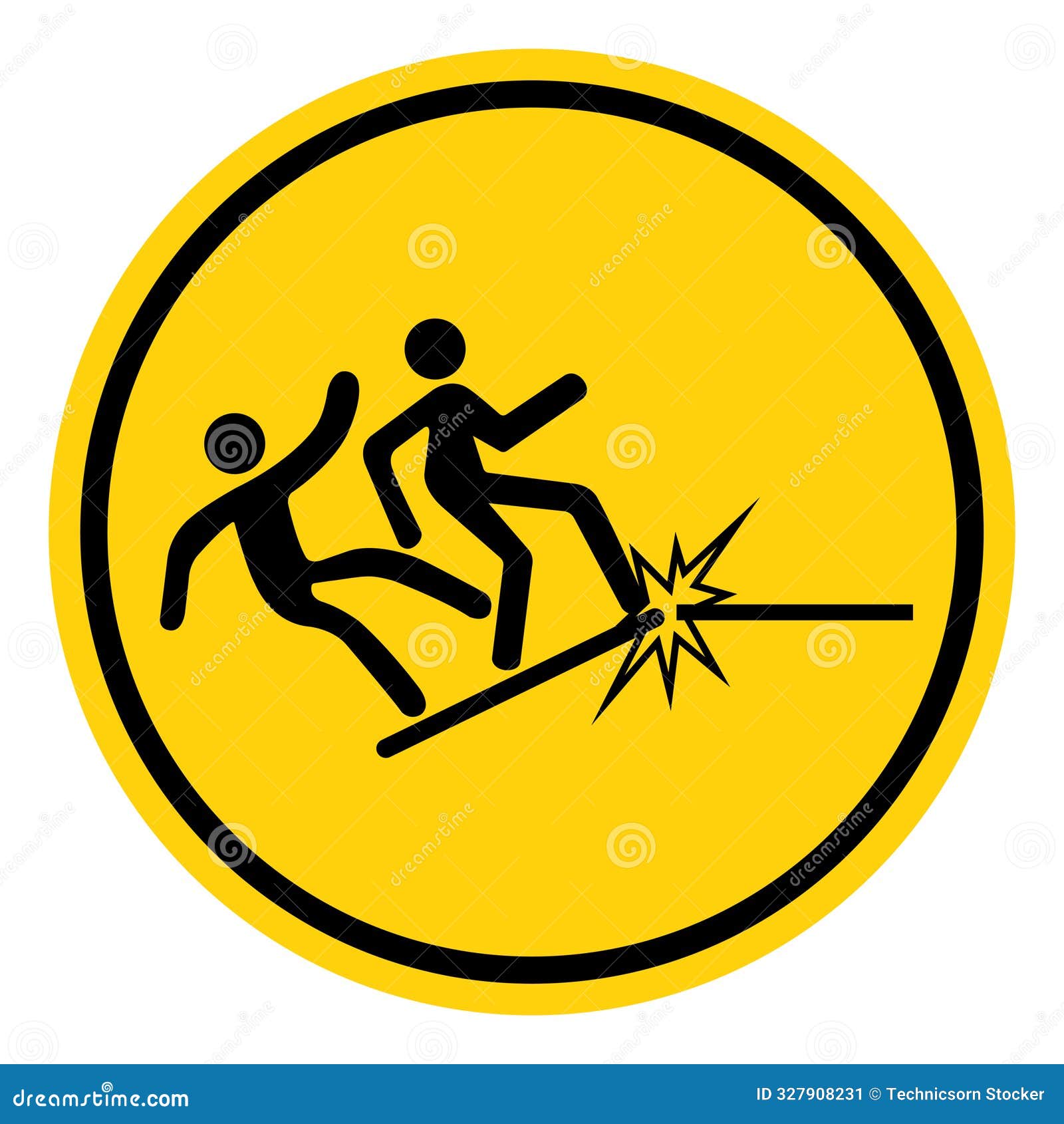 Platform Collapse Can Cause Severe Injury Symbol Sign, Vector ...