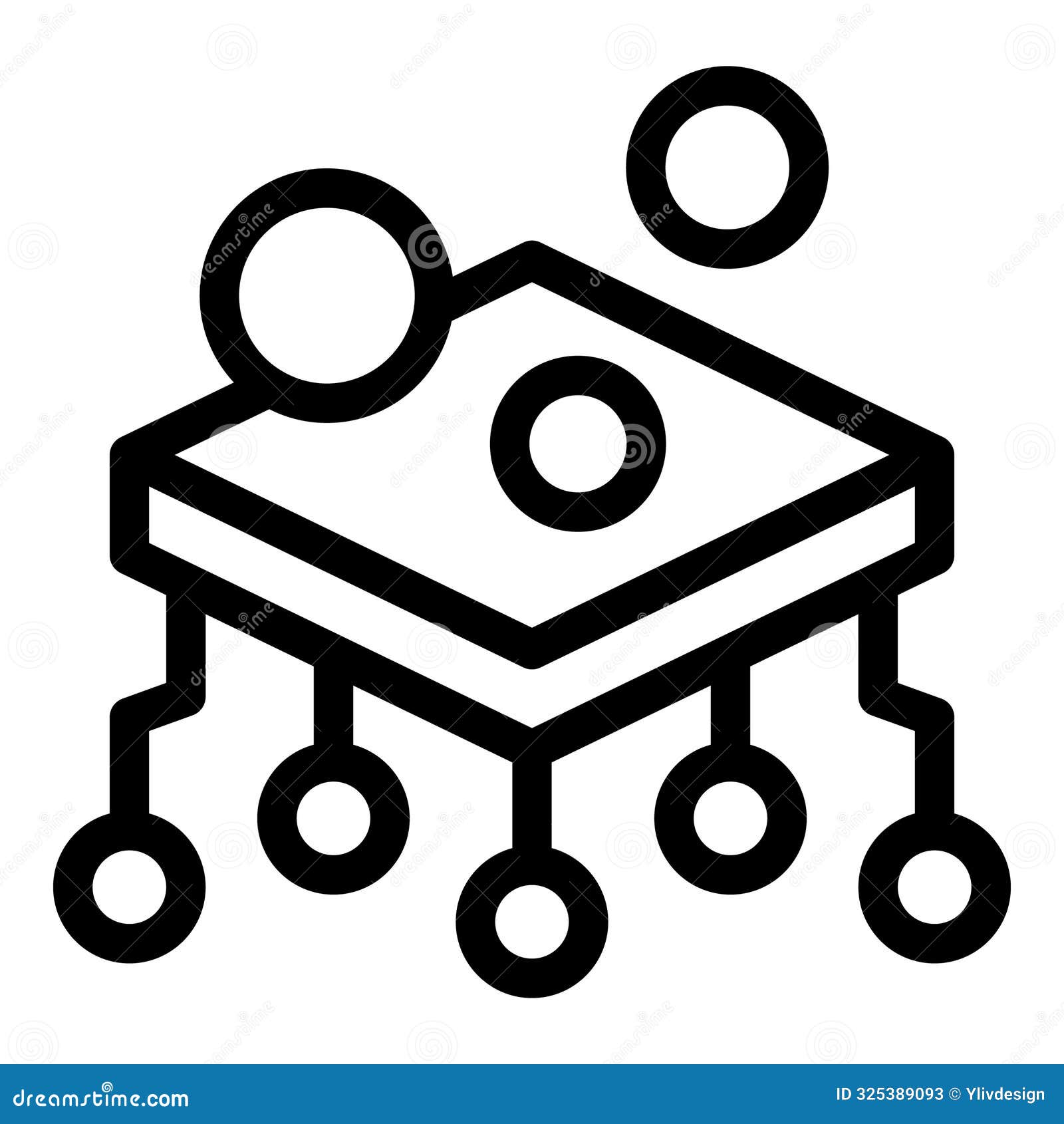 Platform Connecting with Nodes Representing Neural Network Learning ...