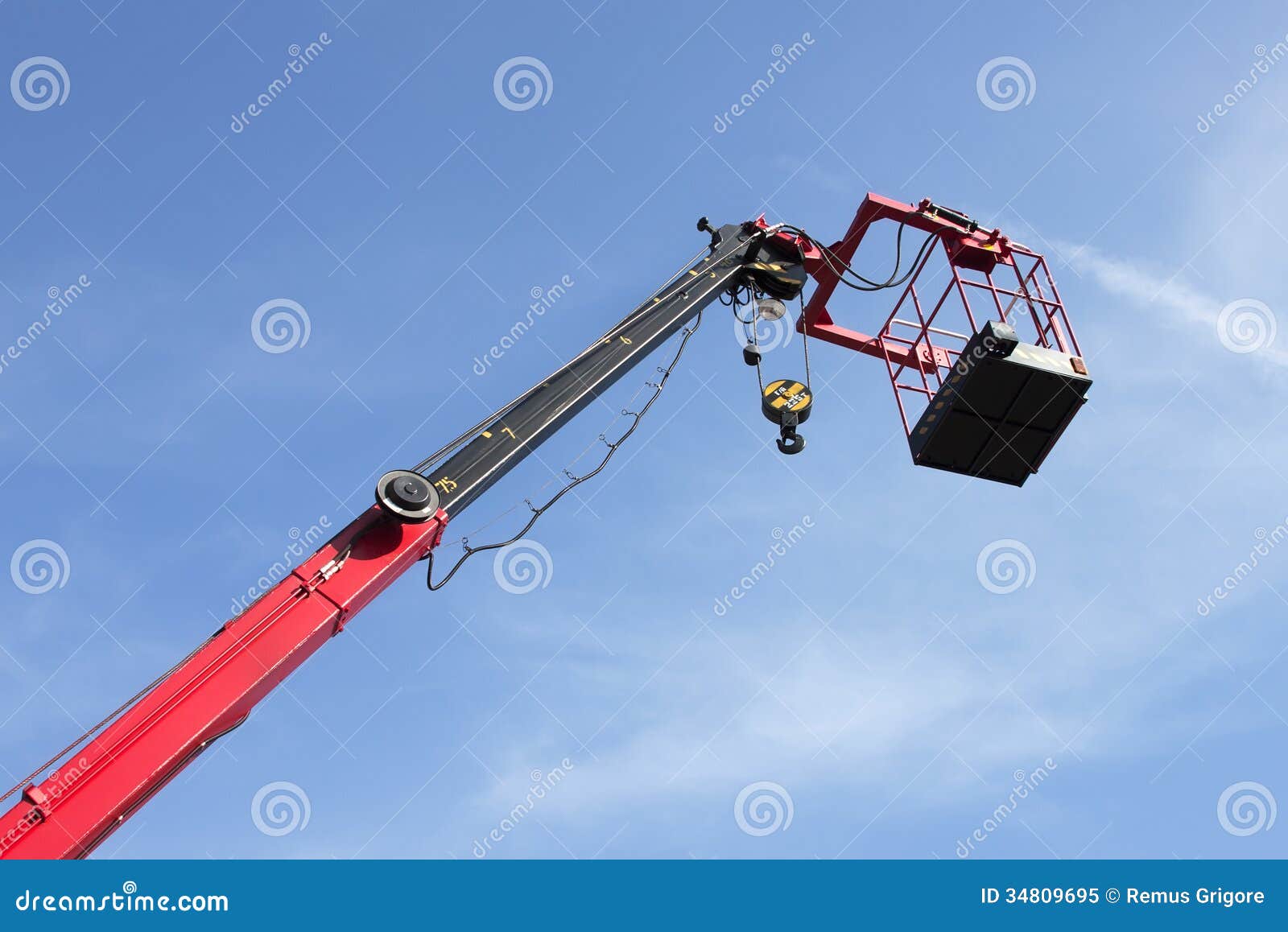 Platform crane arm stock image. Image of construction - 34809695