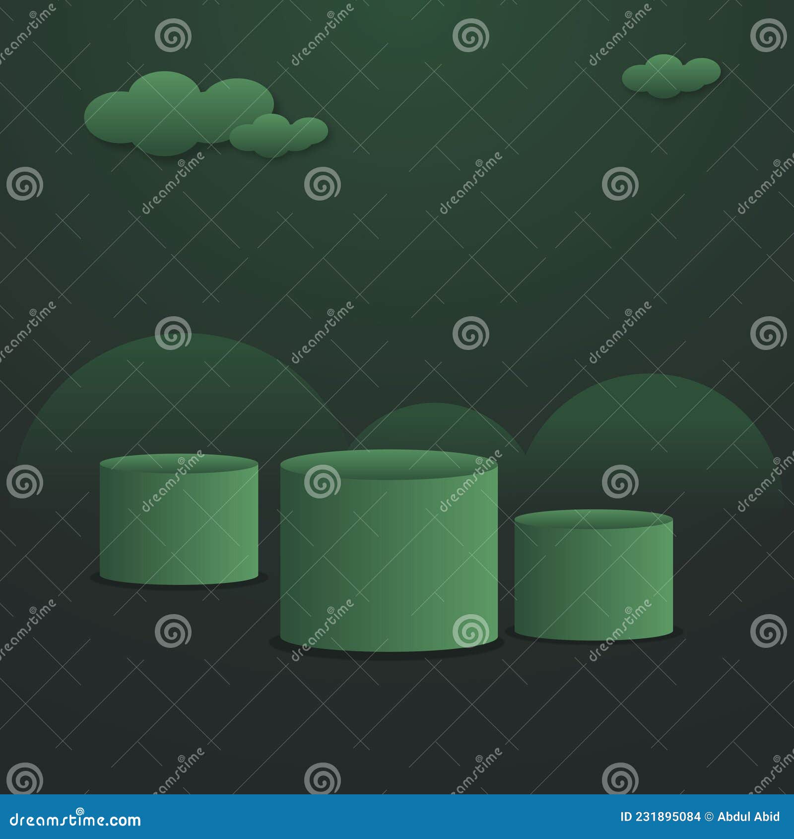 3D Platform Design. 3D White Stage Design. Minimal Product Placement ...