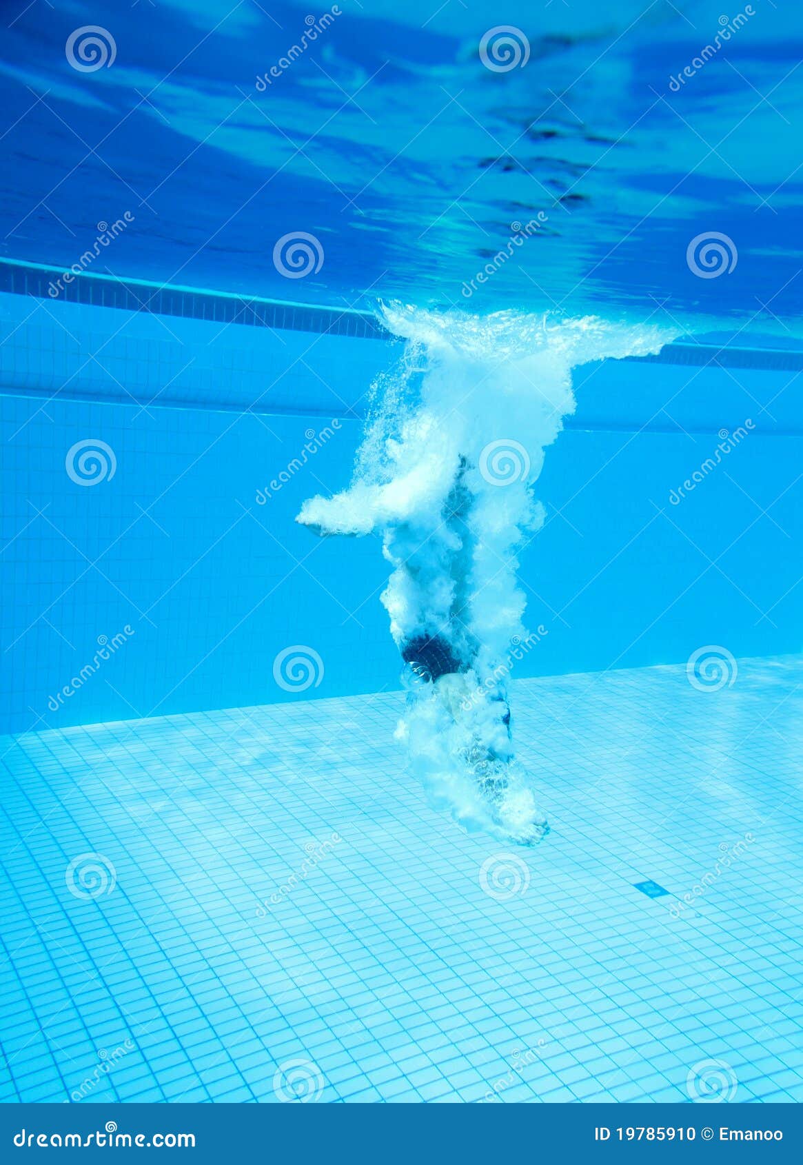 Platform diver under water stock photo. Image of jump - 19785910