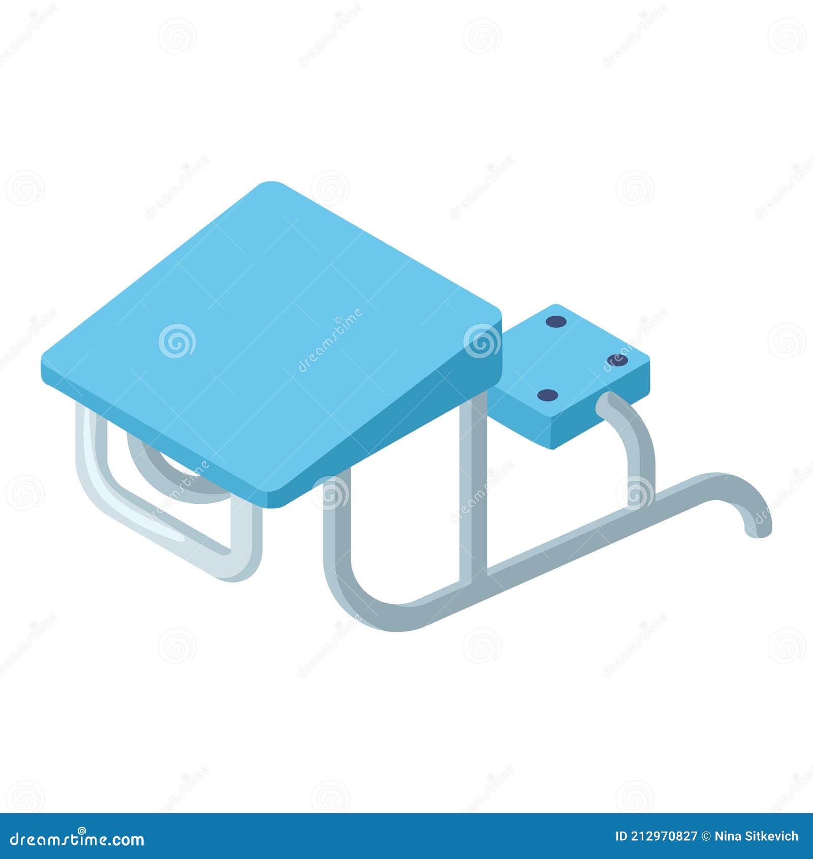 Platform Diving Board Icon, Isometric Style Stock Vector - Illustration ...