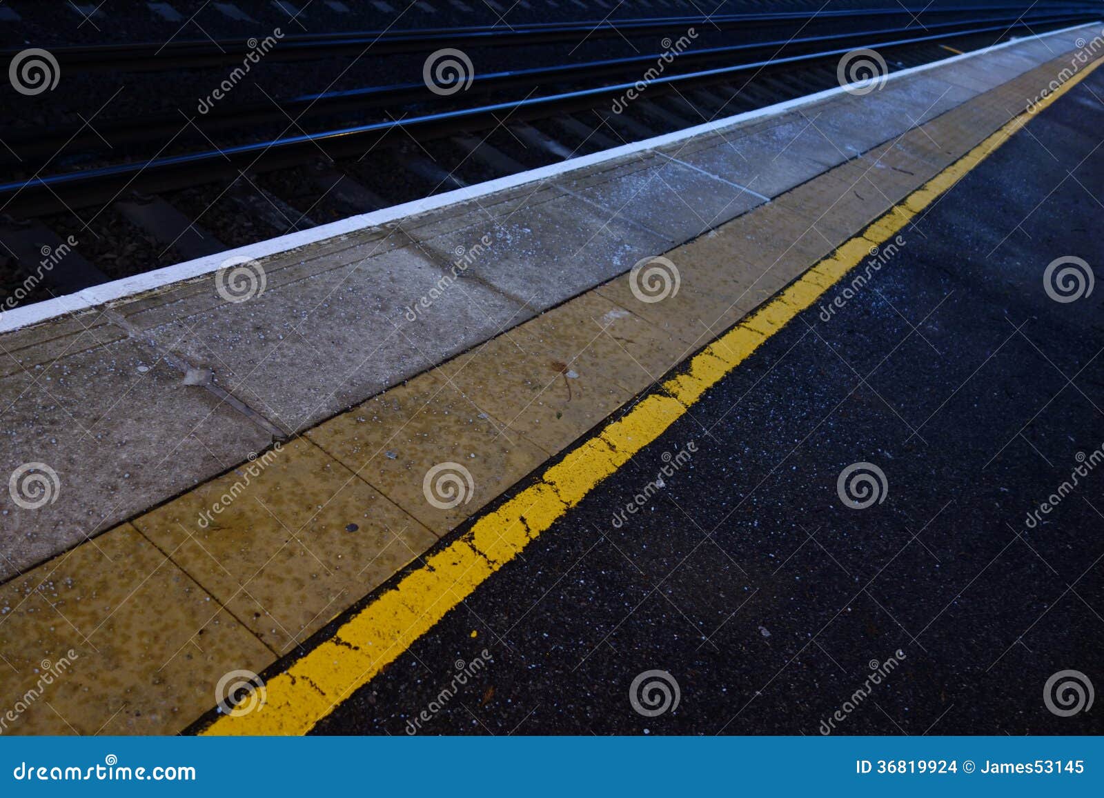 Platform Edge Oblique View Railway Royalty-Free Stock Image ...
