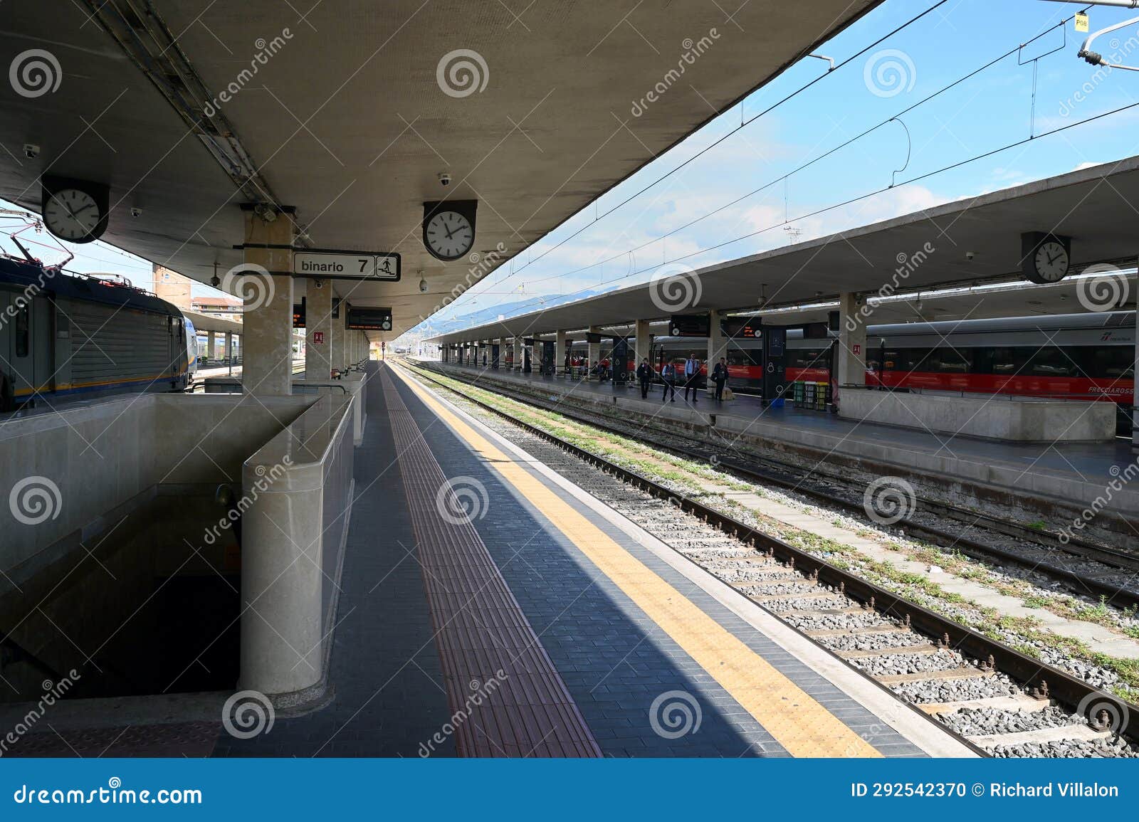On the Platform of Florence Station Editorial Image - Image of arrival ...