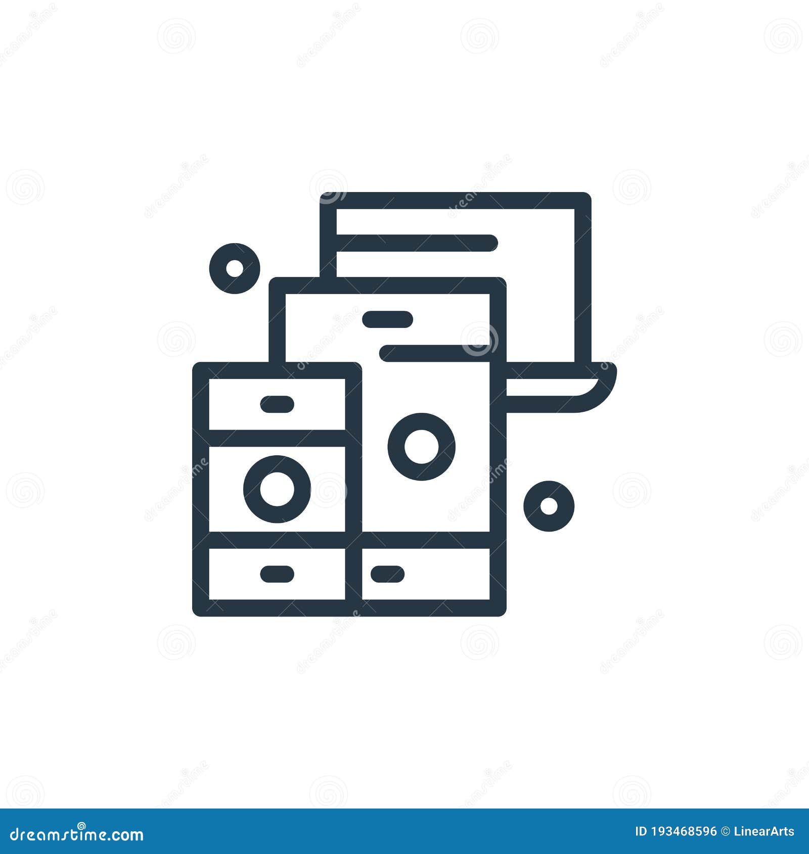 Platform Icon Vector From Hardware Network Concept. Thin Line ...
