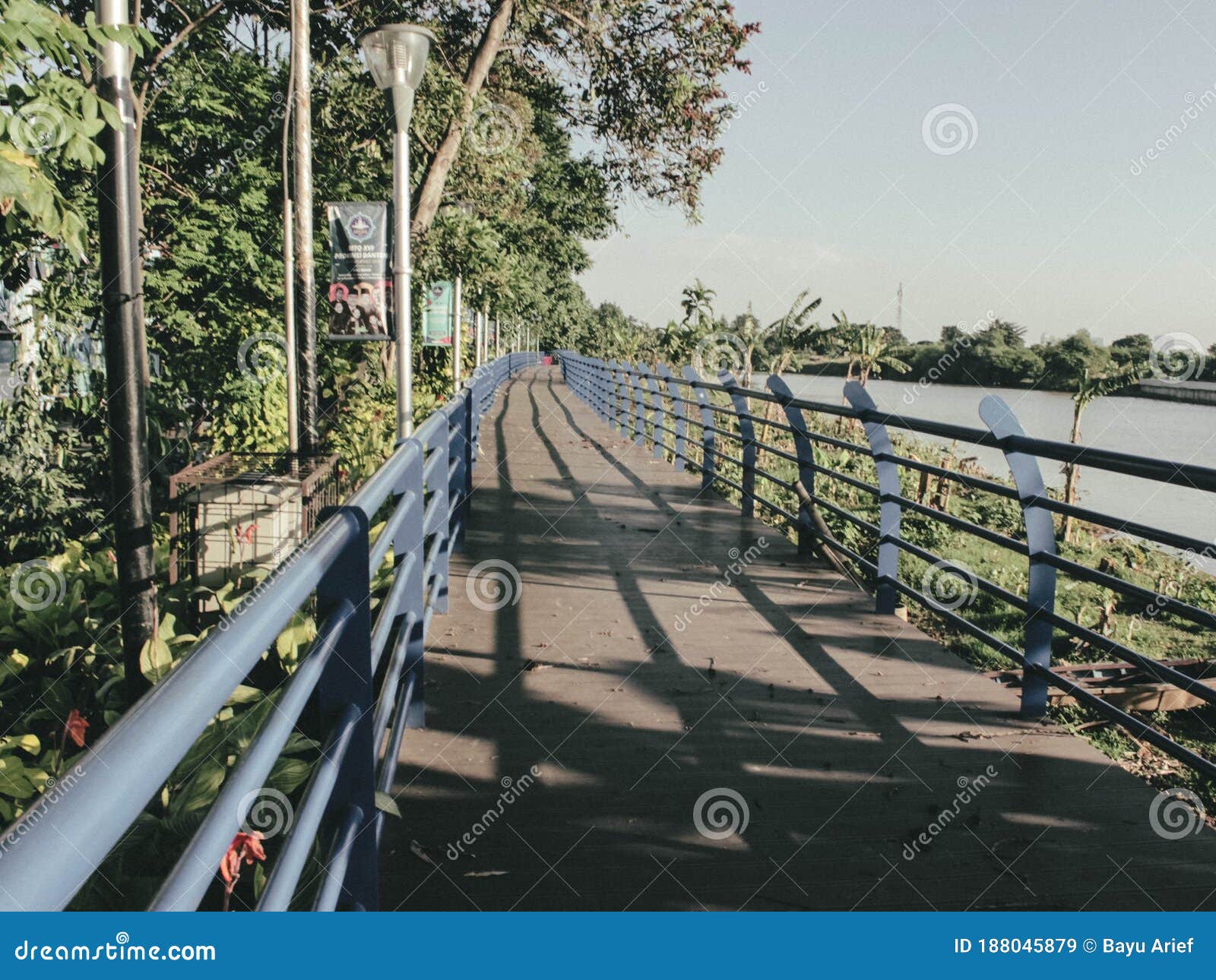 A Platform that Looks Quiet on the Edge of the Cisadane River for ...