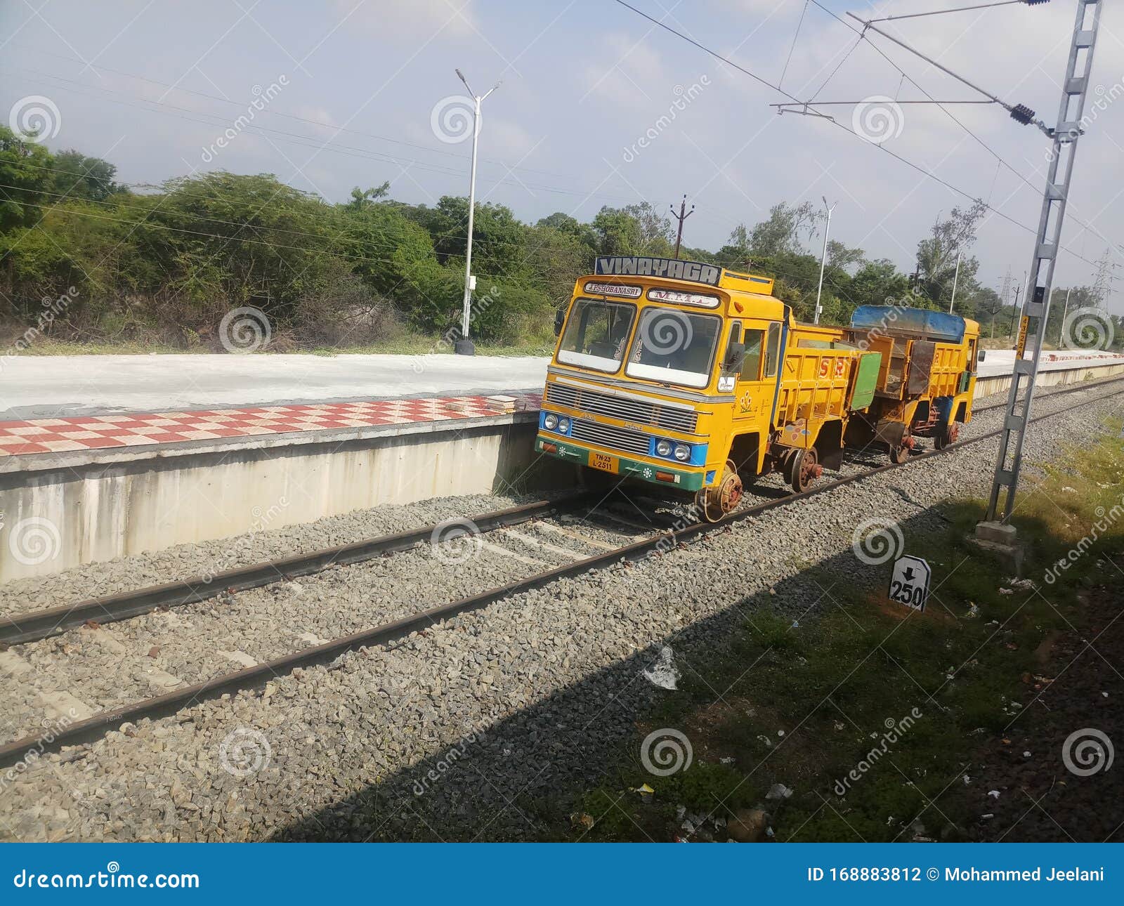 Platform, Lorry, Construction, Poles, Editorial Photography - Image of ...