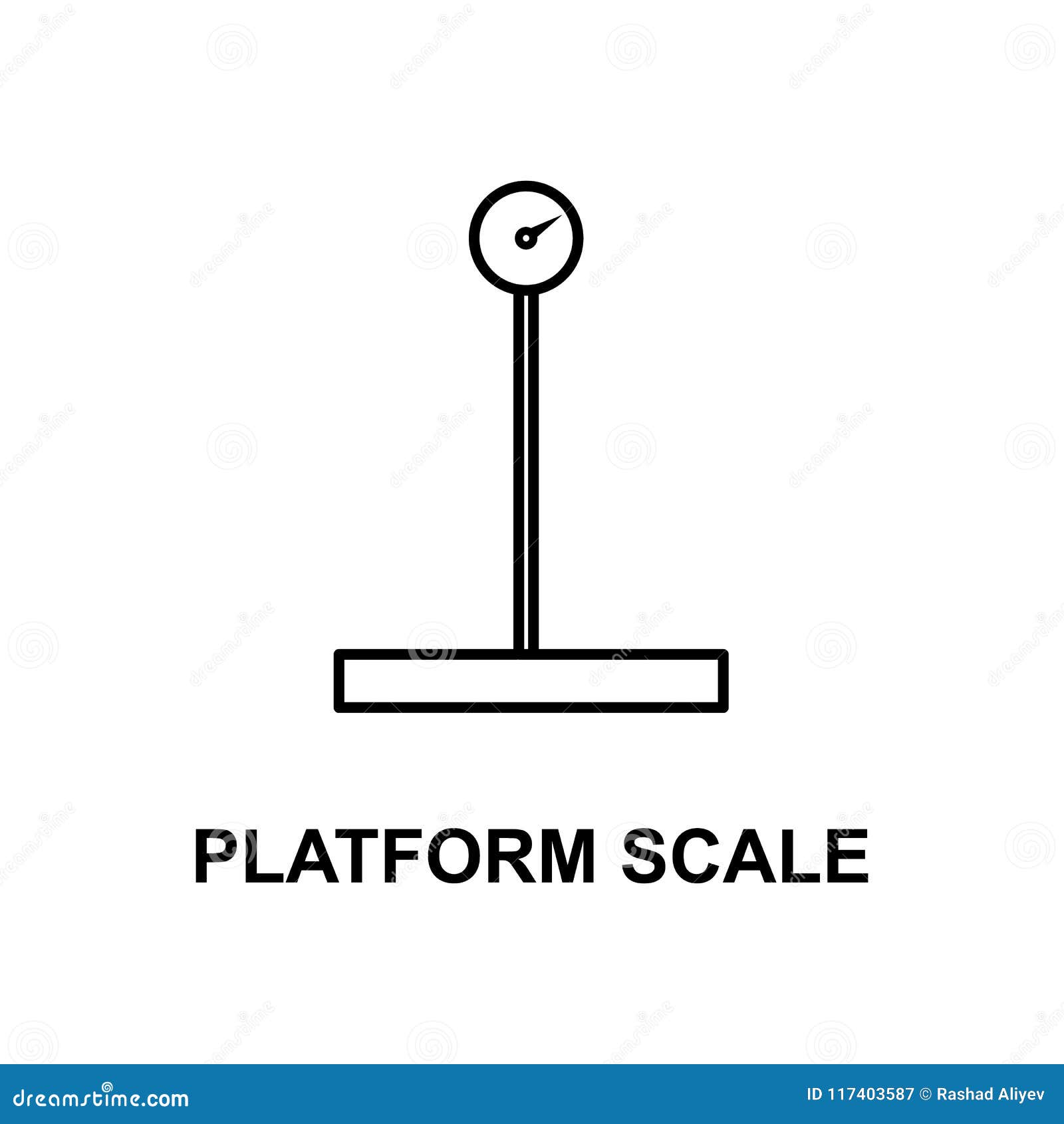 Platform Scale Icon. Element of Measuring Instruments Icon with Name ...