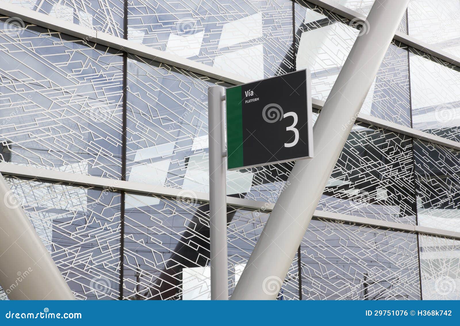 Platform 3 Signal at Railway Station Stock Photo - Image of arrival ...