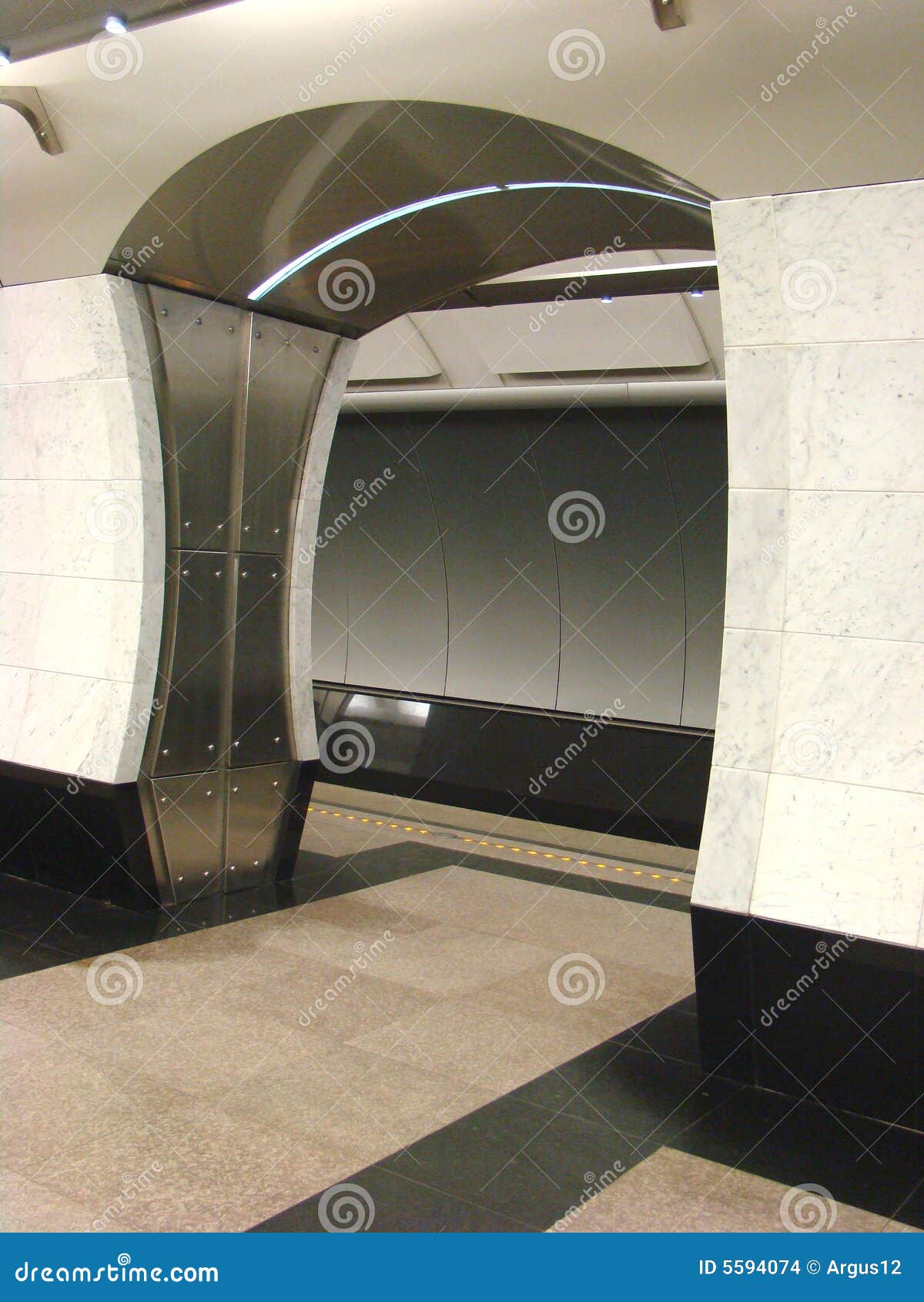 Platform of Station of Underground Stock Photo - Image of underground ...