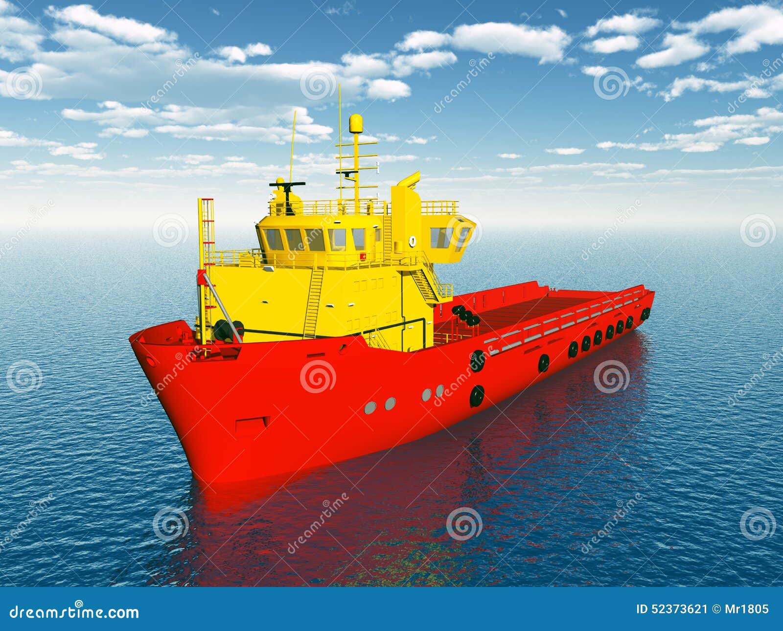 Platform Oil Supply Maritime Vessels Cartoon Vector Concepts. Ship Rig ...