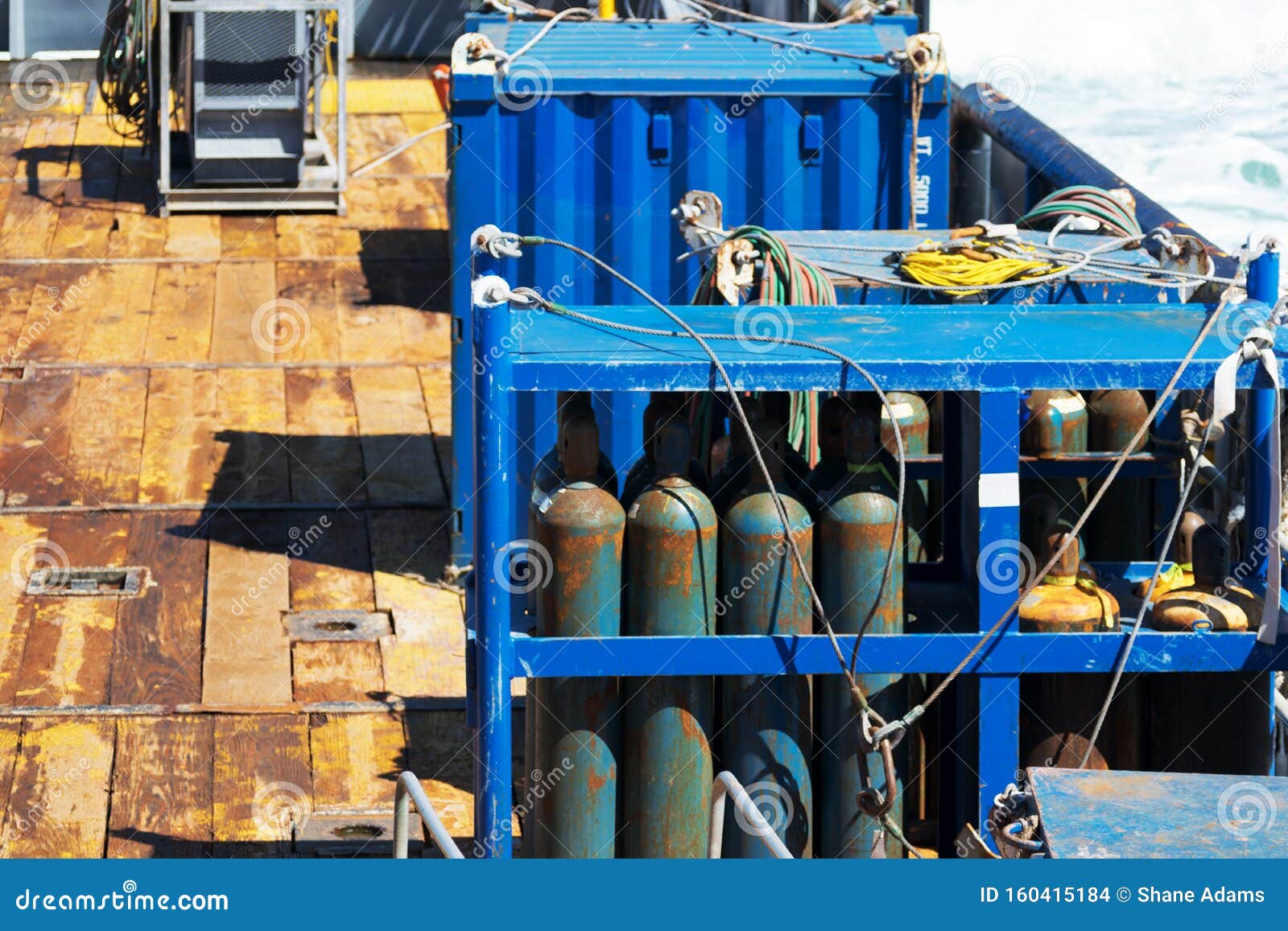 Platform Supply Vessel Deck Stock Photo - Image of boat, steel: 160415184